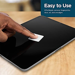 Case-Mate Screen Cleaner Squares - [3 Pcs] Peel & Stick Reusable, Washable Microfiber Cleaning Cloth/Wipes for iPhone, Laptop, iPad, Computer Screens, Camera Lenses, EV Car Screen & Other Electronics