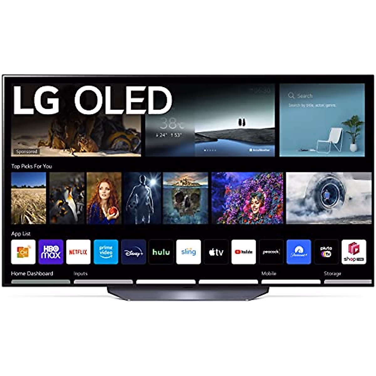 LG OLED B1 Series 65” Alexa Built-in 4k Smart TV, 120Hz Refresh Rate, AI-Powered, Dolby Vision IQ and Dolby Atmos, WiSA Ready, Gaming Mode (OLED65B1PUA, 2021)