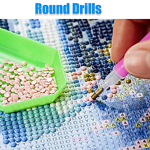 Ksxistiyt Diamond Art Painting Kits for Adults, Full Drill Diamond Dots Paintings for Beginners, Round 5D Paint with Diamonds Pictures Gem Art Painting Kits DIY Crafts Kits 14x14inch