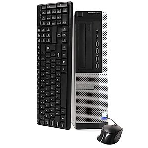 Dell Optiplex 990 Desktop PC Bundle With Accessory Pack - Intel Quad Core i5 3.2GHz, 16GB, 2TB Hard Drive, DVD-RW, Windows 10 Pro, USB WiFi & Bluetooth, Keyboard, Mouse (Renewed)