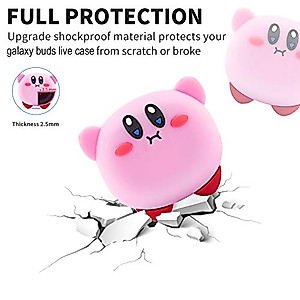 Cute Cover for Galaxy Buds Pro Case/Galaxy Buds 2 Case/Galaxy Buds Live Case, Alquar 3D Cartoon Anime Design Shockproof Silicone Protective Cover for Samsung Buds 2/Buds Pro/Buds Live (New Star Kabi)