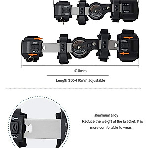 Hinged Elbow Brace, Hinged Support Sling Stablizer for Dislocated Arm, Adjustable Post OP Elbow Brace Stabilizer Splint Arm Injury Recovery Support After Surgery (Left)