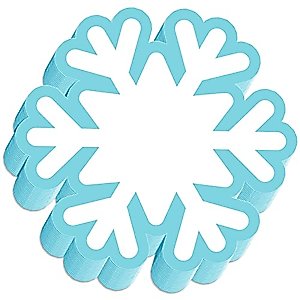 Geyee 100 Pcs Snowflake Cutouts Bulk Winter Bulletin Board Cutouts Decorations Paper Snowflakes DIY Snowflake Cutouts for Kids Classroom Party Supply(3.5 Inch)