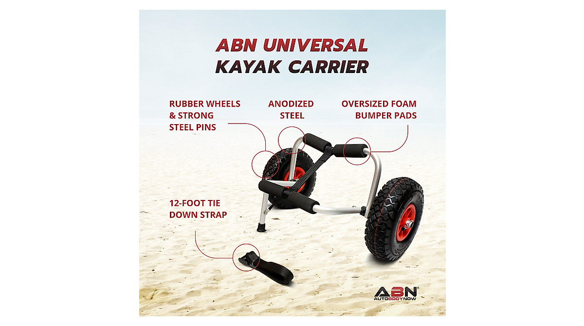 ABN Universal Kayak Carrier - Durable & Easy to Transport