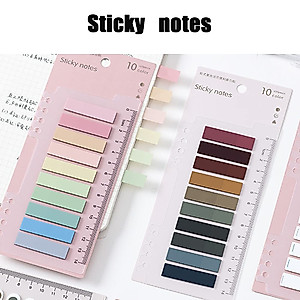 AWEELON 1600Pcs Sticky tabs Index Tabs Writable Page Tabs for Books File Notebook
