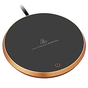 Coffee Warmer for Desk Auto Shut Off,Smart Coffee Cup Warmer with 2 Temperature Setting,Electric Mug Warmer Plate for Coffee,Milk,Tea,Cocoa (Gold)