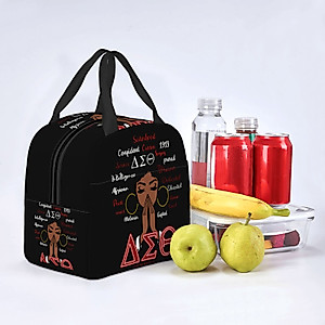 Sorority Gifts Lunch Bag For Women Men Insulated Lunch Box For Adult Reusable Lunch Tote Bag For Work, Picnic, Travel