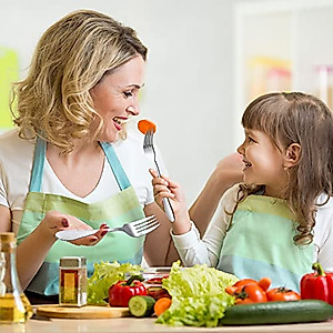 30 Pieces Kids Silverware Set Stainless Steel Toddler Utensils Flatware Set Toddler Silverware 15 x Kids Forks 15 x Kids Spoons Stainless Steel Kids Spoons and Forks Set