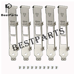 BestParts 5pcs Generic Full Height Brackets for Intel X540-T2 X550-T2 Network Card with Screws