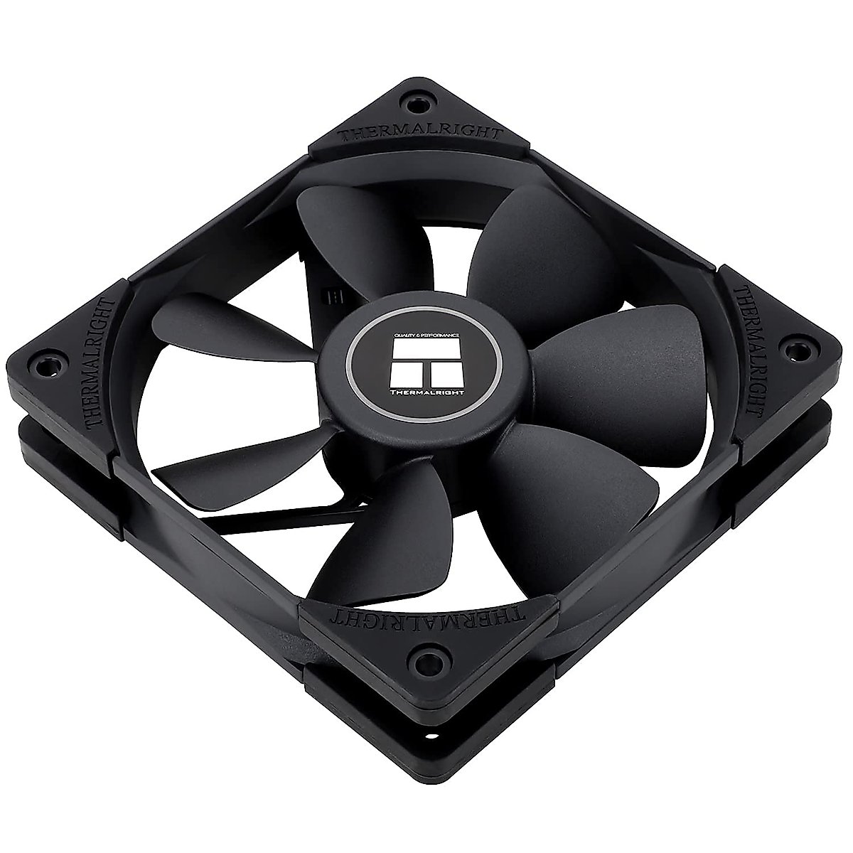 Thermalright TL-R12B 120mm Black CPU Fan, 4-PIN PWM Control, 1500RPM, Balance Performance Case Fan, Low Noise Computer CPU Fan Cooler