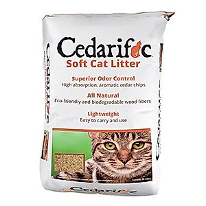 Northeastern Products Cedarific Natural Cedar Chips Cat Litter, 50 Liter Bag