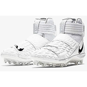 Nike mens Force Savage Elite 2 Td Football Cleats, White | Black, 10