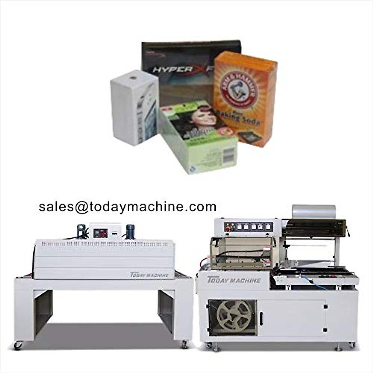 Automatic sealing and cutting packaging of cuff-type film shrink sachet cosmetic face mask machine of PE film shrink