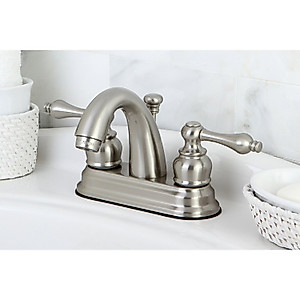 Elements of Design EB5618AL Chicago 4" Centerset Lavatory Faucet with Retail Pop-Up, 3-5/8" in Spout Reach, Brushed Nickel