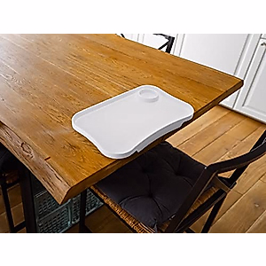 SpillyTray | Hard Plastic Kid's Placemat with Elevated Ridge and Non-Slip Surface on Bottom | Multi-use Kid's Tray | Contain Mealtime Spills and Craft Messes Within Child's Tray | BPA Free