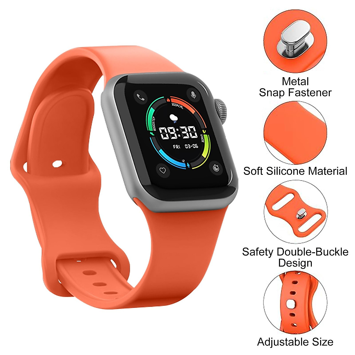 14 Pack Watch Bands Compatible with Apple Watch Bands 38mm 40mm 41mm 42mm 44mm 45mm 46mm 49mm for Women Men,Sport Silicone Band for iWatch Series 10/9/8/7/6/5/4/3/2/1/SE/Ultra/Ultra 2