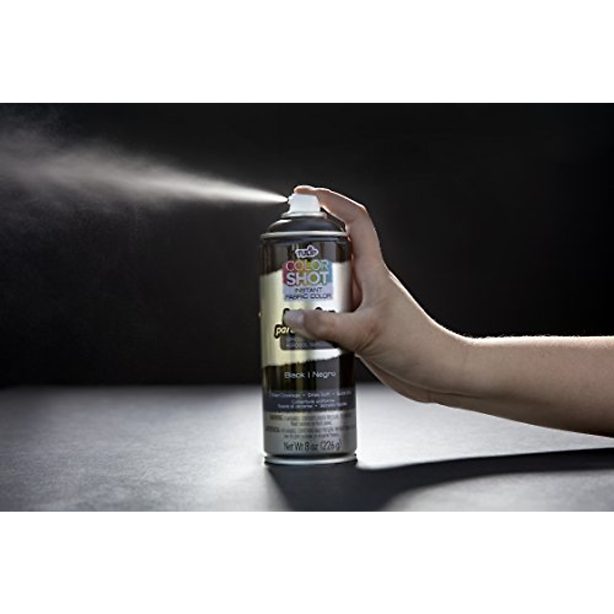 Tulip ColorShot Instant Fabric Color Interior Upholstery Spray 8 oz - Black