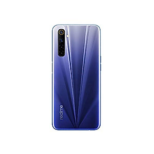 Realme 6 (64GB, 4GB) 6.5" 90Hz Display, 30W Fast Charge, MediaTek Helio G90T, GSM Unlocked Global 4G LTE (T-Mobile, AT&T, Metro) International Model - RMX2001 (64GB SD Bundle, Comet Blue)