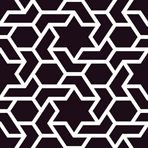 CHIHUT Black and White Peel and Stick Wallpaper Black Textured Wallpaper Hexagonal Stars Geometric Contact Paper for Cabinets Removable Self Adhesive Vinyl Wallpaper for Bedroom Walls 17.7”x100”