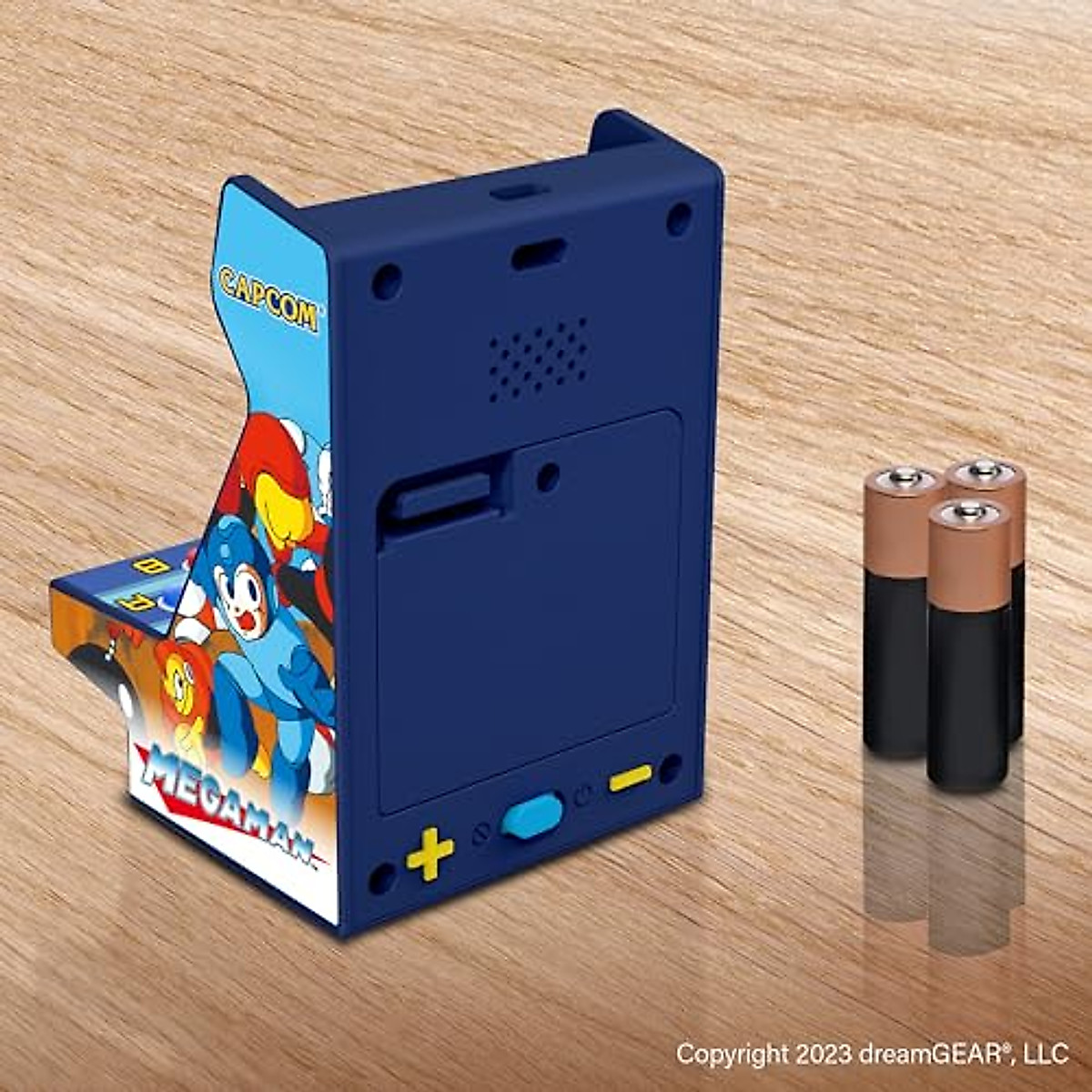 MY ARCADE Mega-Man Pico Player: 3.7" Playable Portable Tiny Arcade Machine with 6 Retro Games, 2" Screen Color Display, Small