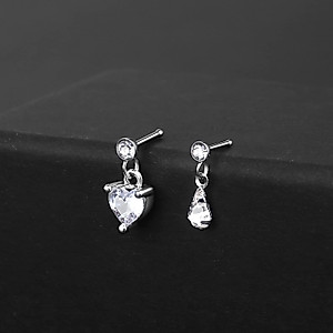 Xpircn 2PCS Nose Rings Studs 20G Stainless Steel Nose Pin Bone Studs