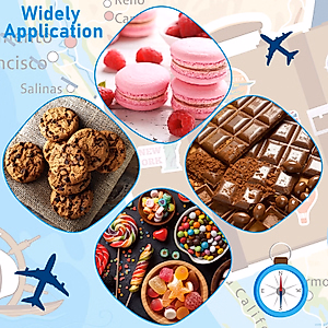 100 Pcs Adventure Awaits Party Decorations Travel Party Cellophane Bag Cello Goodie Candy Favor Bags with 100 Pcs Twist Ties, Retirement Awaits Party Supplies Decorations Gift Wrapping