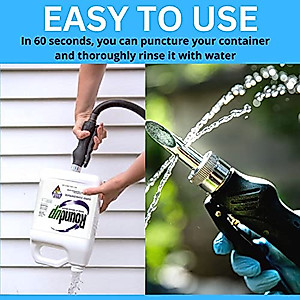 Jet Rinse Triple Rinse Spray Nozzle |EPA Compliant Triple-Rinsing for Proper Disposal of Chemical Containers|Herbcide and Chemical Jug Rinse Nozzle