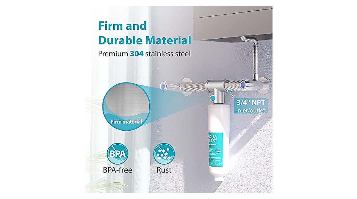 AQUACREST AP431 AP430SS Whole House Scale Inhibitor Inline Water System ...