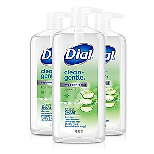 Dial Body Wash, Healthy & Sensitive Aloe Scent, 23 fl oz, Pack of 3