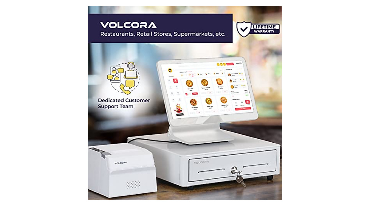 14" White Cash Register Drawer for POS - Durable & Secure