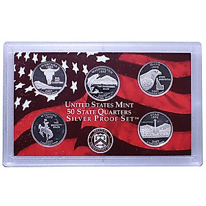 1999 No Mint Mark - 2008 Silver Proof State Quarter Run 90% Silver No Boxes or COAs 50 Coins (1/4) Seller Gem Deep Cameo