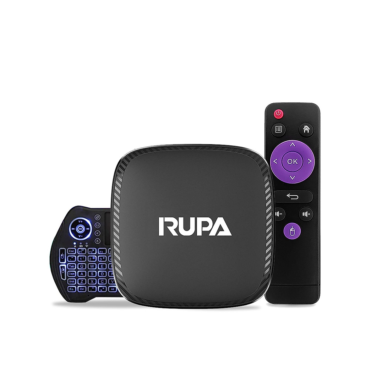 Android10 TV Box Smart TV Box Set Top Box with Mini Wireless Backlit Keyboard /4G RAM 32G ROM/USB 3.0/ Ultra HD 4K/6K /HDR 10+/ Dual Band WiFi 2.4 /5.8GHz /BT4.2