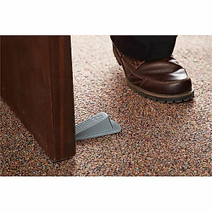 Master Caster Big Foot Doorstop, 4.75 x 2 x 1.25 Inches, Gray, 1/Pack (00941)