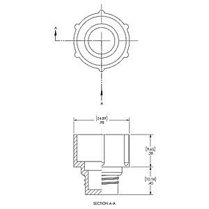 Caplugs 99394973 Plastic Threaded Plug for SAE O-Ring Ports. PDO-108, PE-HD, to Plug Thread Size 3/4-16", Red (Pack of 100)