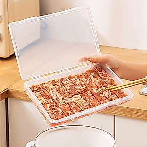 WonLiq 2 Pack-Bacon Keeper, Deli Meat Saver Cheese Cold Cuts Plastic Food Storage Containers with lids for Refrigerators