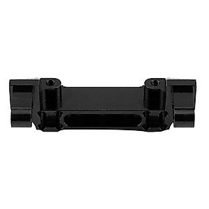 Dilwe Front Bumper Mount, Front Bumper Servo Bracket Relocation Bumper Mount Stand for Traxxas TRX-4 RC Crawler Car RC Accessoires(Black)