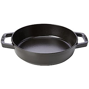 Staub Bratpfanne mit Zwei Griffen, 20 cm, Schwarz Cast Iron Double Handle Fry Pan, 20cm, Black