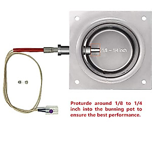 Replacement Grill Igniter/Hot Rod, Heating Rod for Traeger Pellet Grills and Smokers, Pit Boss, Camp Chef and Z-Grills Wood Pellet Grill Models, with a Piece of Fuse