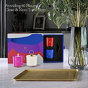 ESNA HOME Aromatherapy Scented Votive Candles Gift Set | 4 Natural Soy Candles Gifts for Women | Lavender Essential Oils Stress Relief | Luxury Candles Gift with Gift Box | Birthday Gifts for Friends