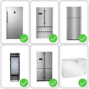 WSDCAM Freezer Door Alarm with Delay When Left Open, 3/15/30/60 Seconds Adjustable Delay Refrigerator Alarm Wireless Fridge Alarm Door Open Alarm Loud 108 dB