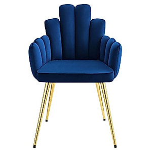 Modway Viceroy Dining Chairs, Gold Navy