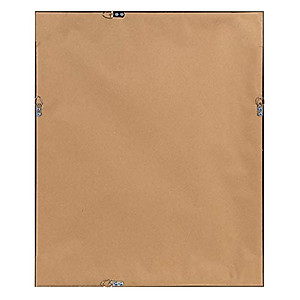 Kate and Laurel Calter Framed Decorative Magnetic Bulletin Board with Classic Glam Cararra Marble Design, 21.5x27.5, Gold