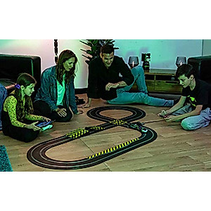 Scalextric Batman vs Joker 1:32 Spark Plug Slot Car Race Track Set C1415T, Black