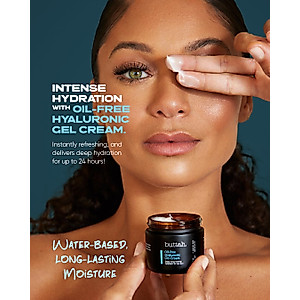 Buttah Skin by Dorion Renaud Oil-Free Hyaluronic Gel Cream 2oz - Daily Moisturizer - Hyaluronic Acid for Deep Hydration - AM & PM Moisturizer - Naturally Based Skin Care - Black-Owned Skincare