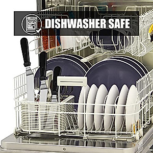 TACGEA Icing Spatula, Offset Spatula for Cake Decorating, Baking, Angled Frosting Spatula with 6, 8 10 inch Stainless Steel Blade, Set of 3