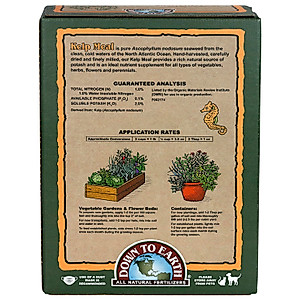 Down to Earth Organic Kelp Meal Fertilizer Mix 1-0.1-2, 4 lb