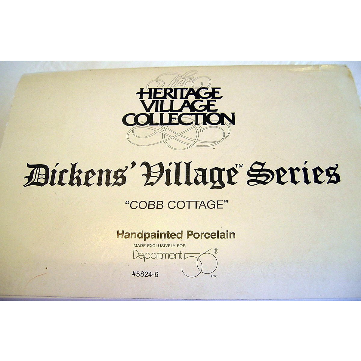 Heritage Village Collection; Dicken's Village Series: "Cobb Cottage" #5824-6 by Department 56