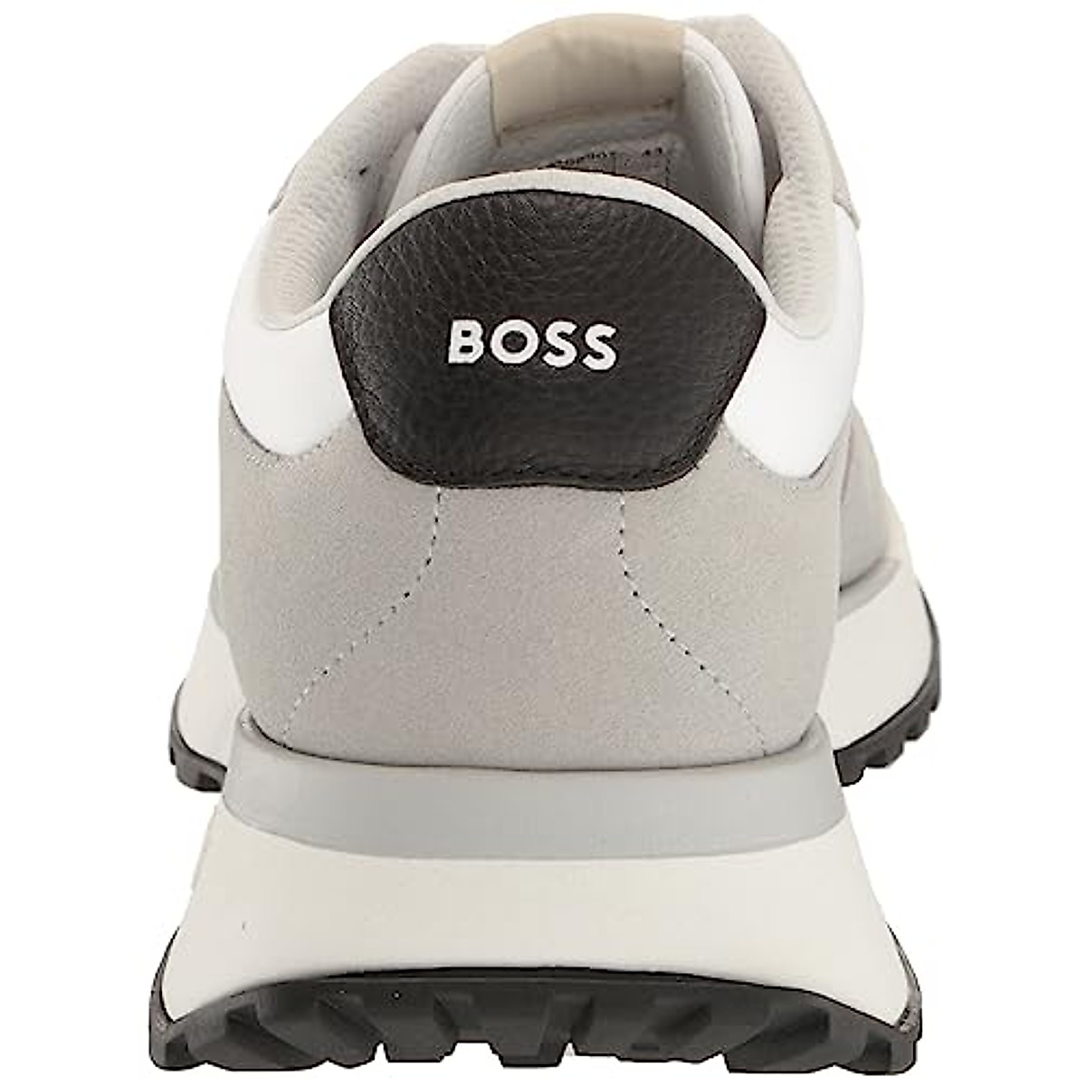 BOSS Side Logo Suede and Nylon Sporty Inspired Sneaker