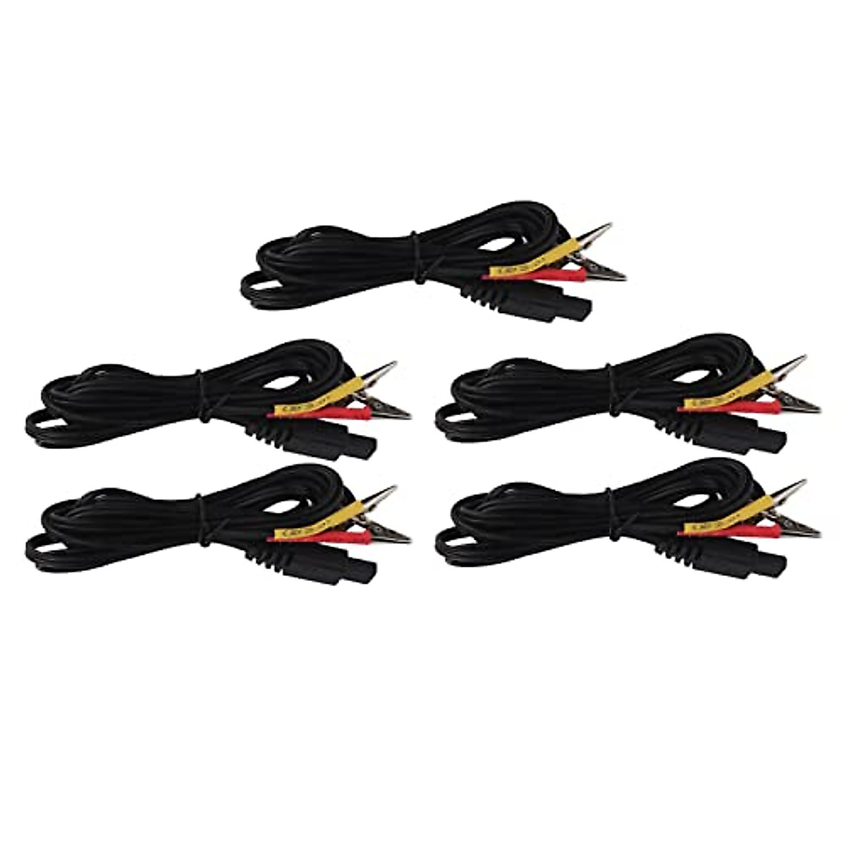 Kadimendium TENS Electrode Wire, Clip Electrode Test Cord Wide Applicability Potable Size Simulated Massage for Digital Therapeutic Machine for Slimming Massager