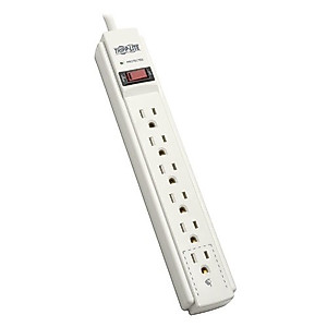 Tripp Lite Protect It Surge Protector/Suppressor 6 Outlets 6' Cord 720 Joules Gray, TLP606, Lot of 1